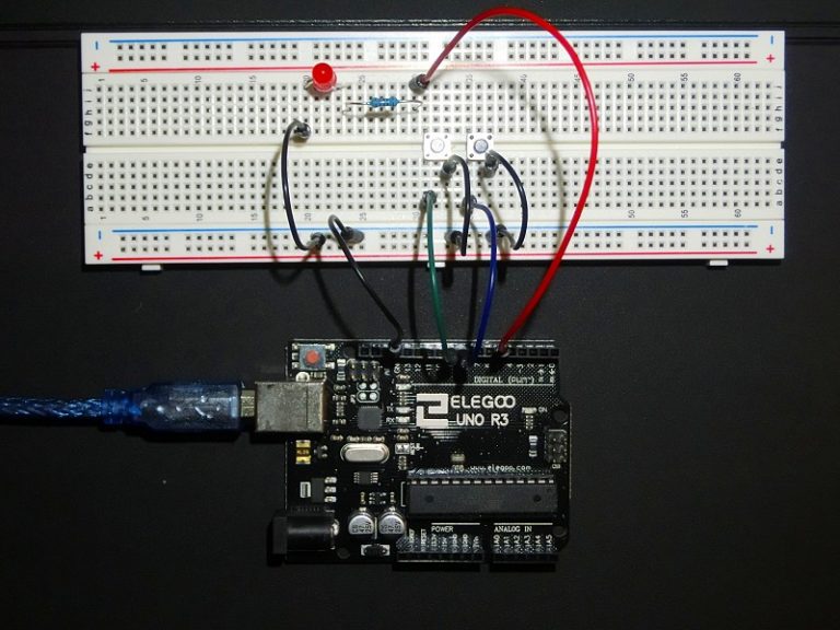 Arduino 入門 Lesson 05 【プッシュボタンスイッチ編】 | おもろ家